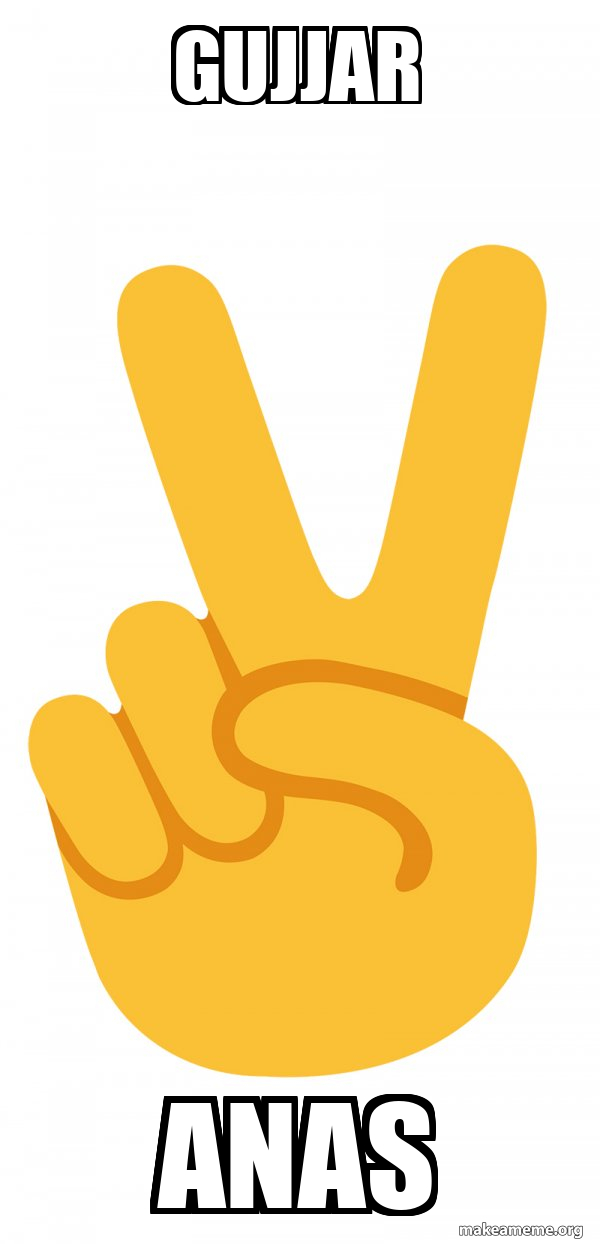 Gujjar Anas - Peace Sign Emoji Meme Generator