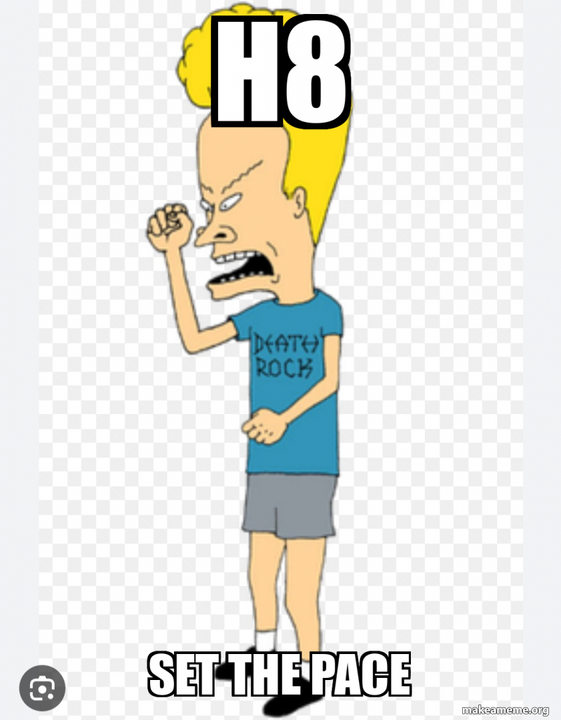 H8 Set the pace Meme Generator