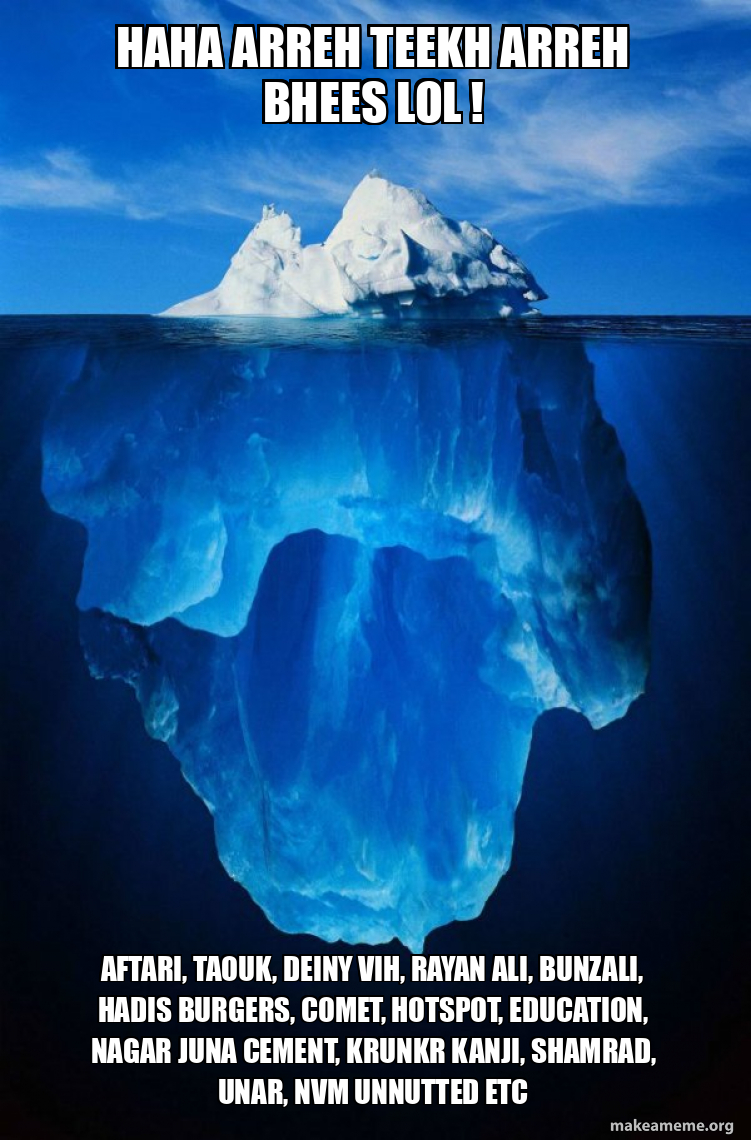 haha arreh teekh arreh bhees lol ! aftari, taouk, deiny vih, rayan Ali ...