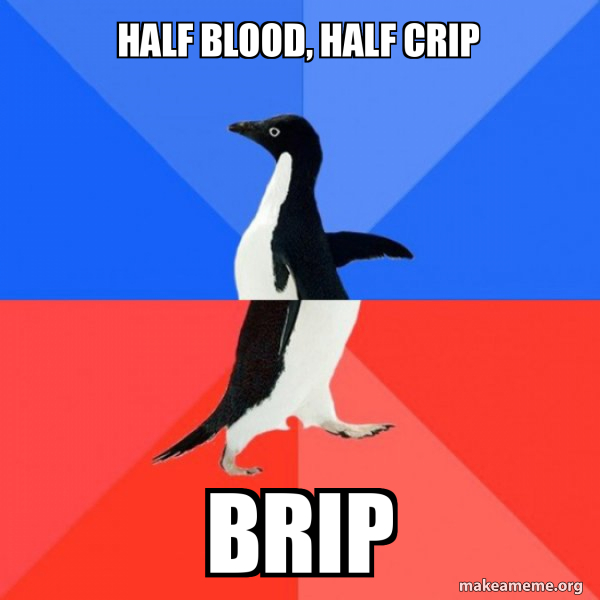 Crip Blood Memes Blood And Crip Gang Poster Canvas Poster Wall Art