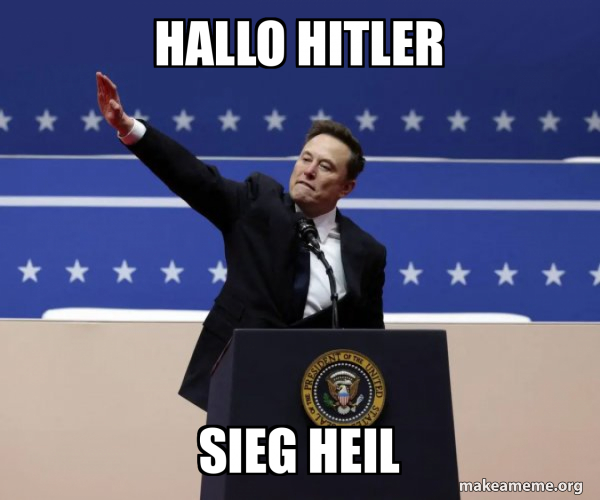Hallo Hitler Sieg Heil - Nazi Elon Meme Generator