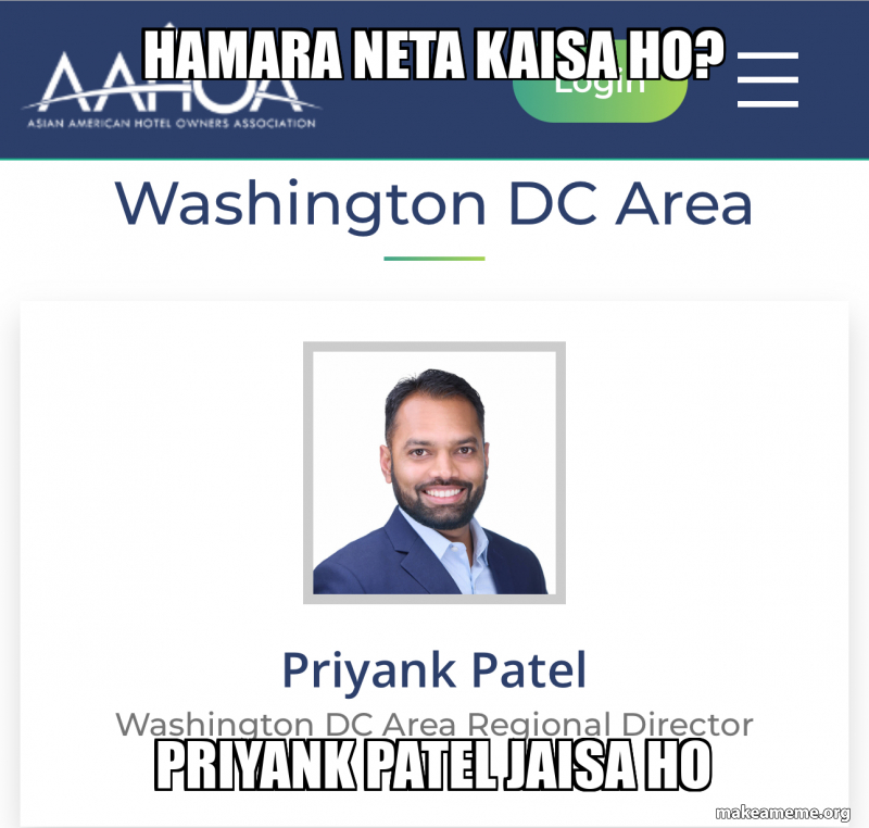 HAMARA NETA Kaisa Ho? PRIYANK PATEL JAISA HO Meme Generator