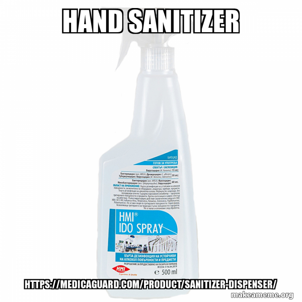 hand sanitizer https://medicaguard.com/product/sanitizer-dispenser ...