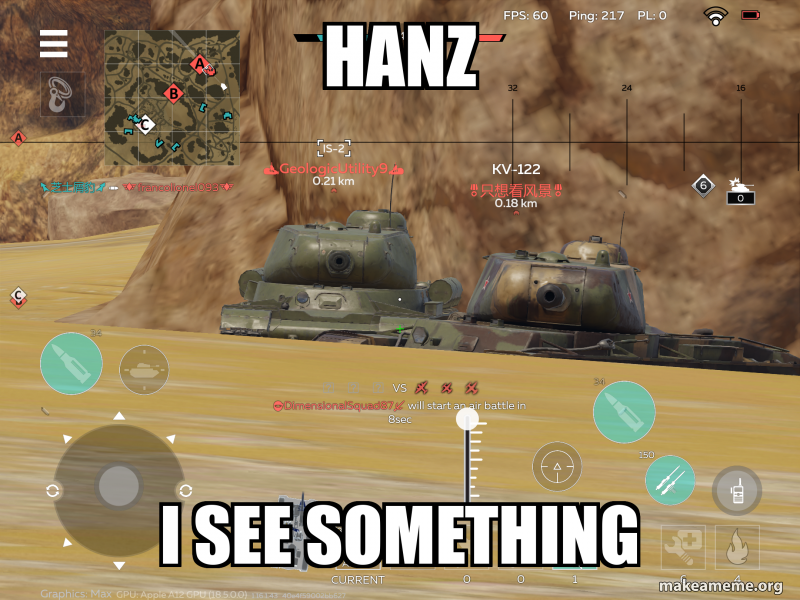 Hanz I see something Meme Generator
