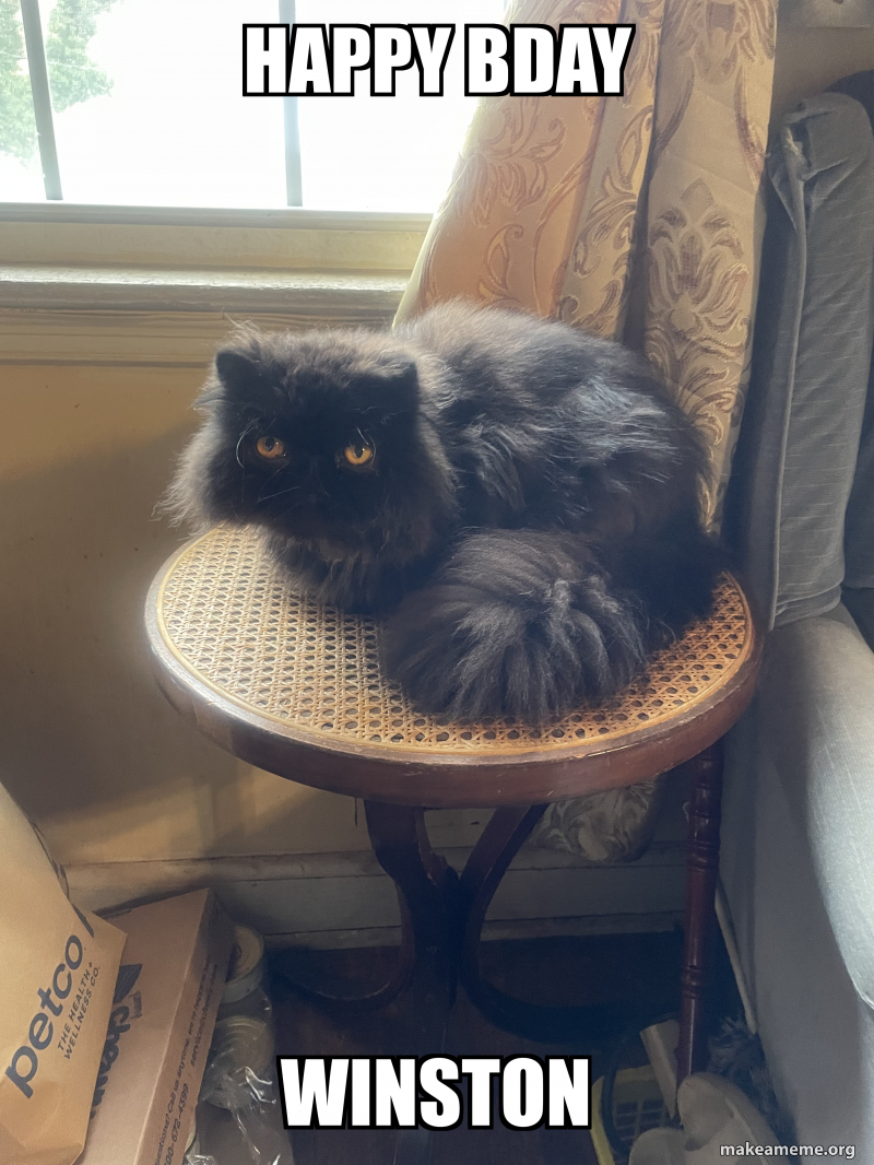 Happy Bday Winston Meme Generator