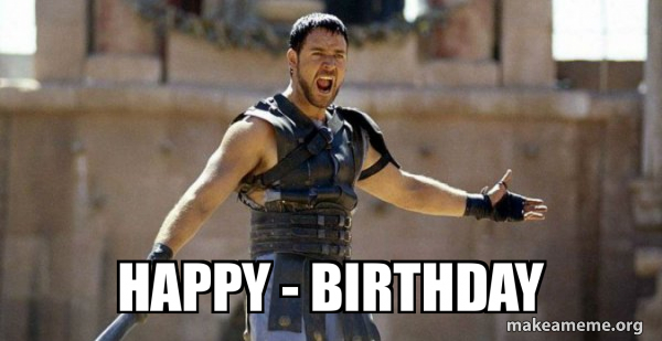 Gladiator Birthday Memes AB FAB Birthday Card Absolutely Fabulous