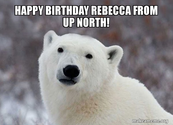 Happy Birthday Rebecca from up north! - Popular Opinion Polar Bear Meme ...