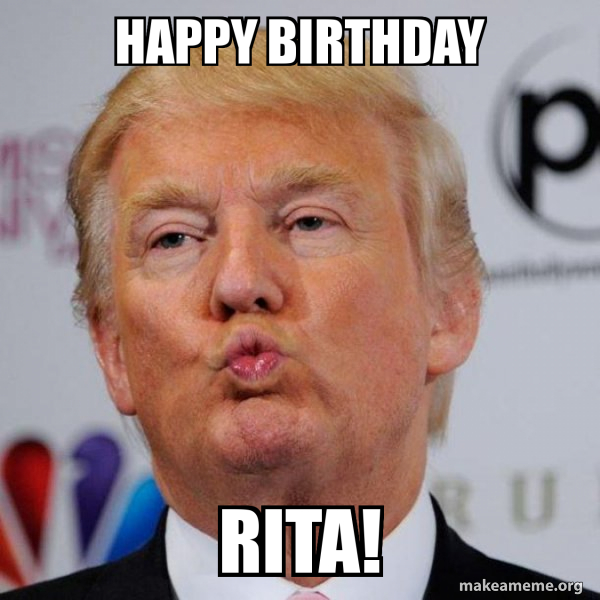 Happy Birthday Rita Memes Grußkarte For Sale Mit "Wir Feiern Die