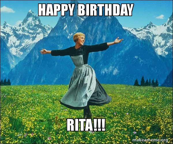 Happy Birthday Rita Memes Grußkarte For Sale Mit "Wir Feiern Die