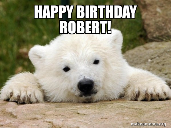 Happy Birthday Robert! - Popular Opinion Bear Meme Generator