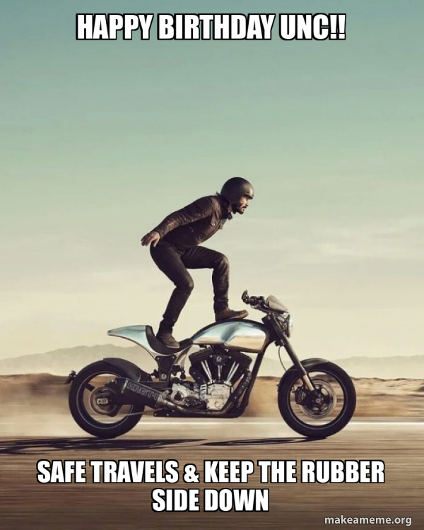 Happy birthday UNC!! Safe travels & keep the rubber side down - Keanu ...