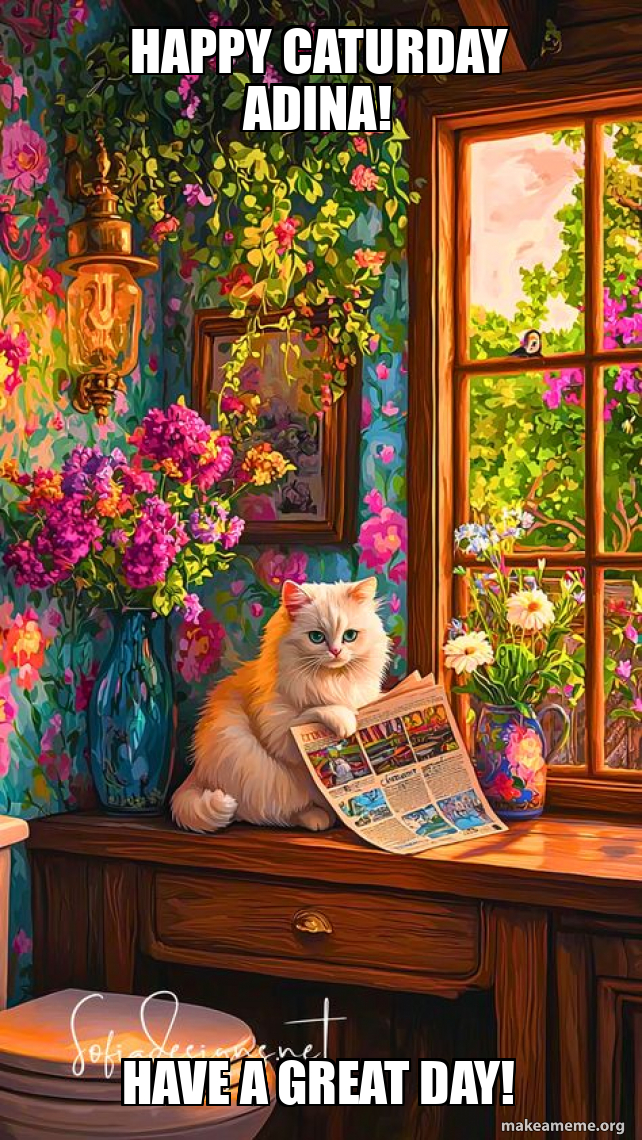 Happy Caturday Adina! Have a Great Day! Meme Generator