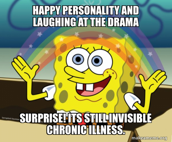 Happy personality and laughing at the drama Surprise! Its still ...