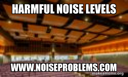 harmful noise levels www.noiseproblems.com Meme Generator