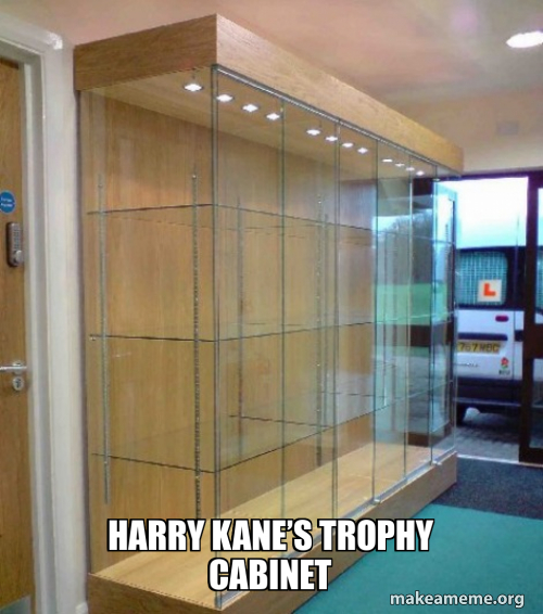 Harry Kane’s trophy cabinet Meme Generator