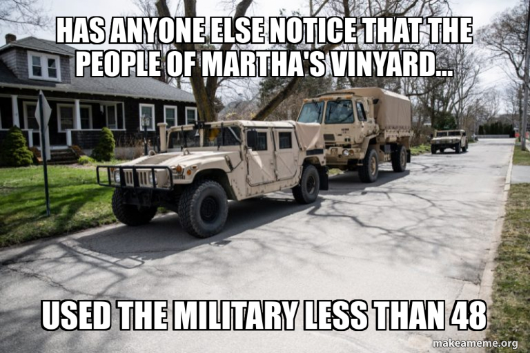 Has anyone else notice that the people of martha's vinyard... used the ...