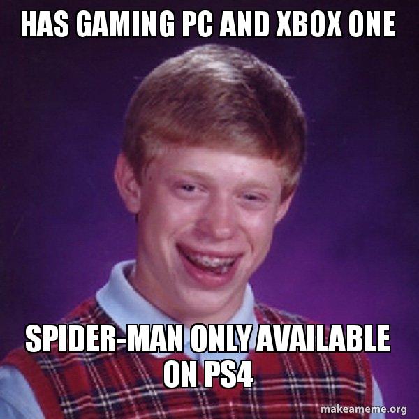 Has gaming pc and Xbox one Spider-Man only available on ps4 - Bad Luck ...