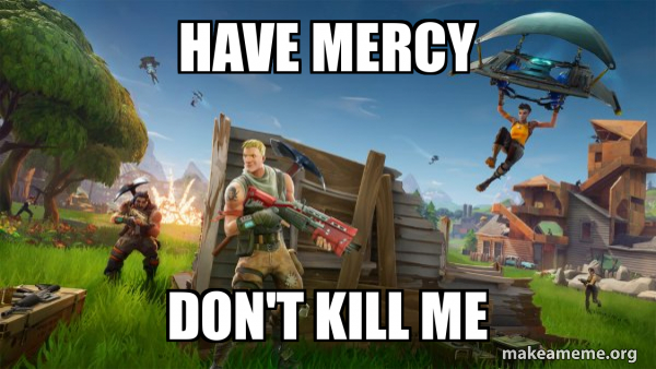 have mercy don't kill me - Fortnite Battle Royale game Meme Generator