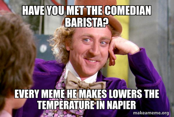 Have you met the Comedian Barista? Every Meme he makes lowers the ...