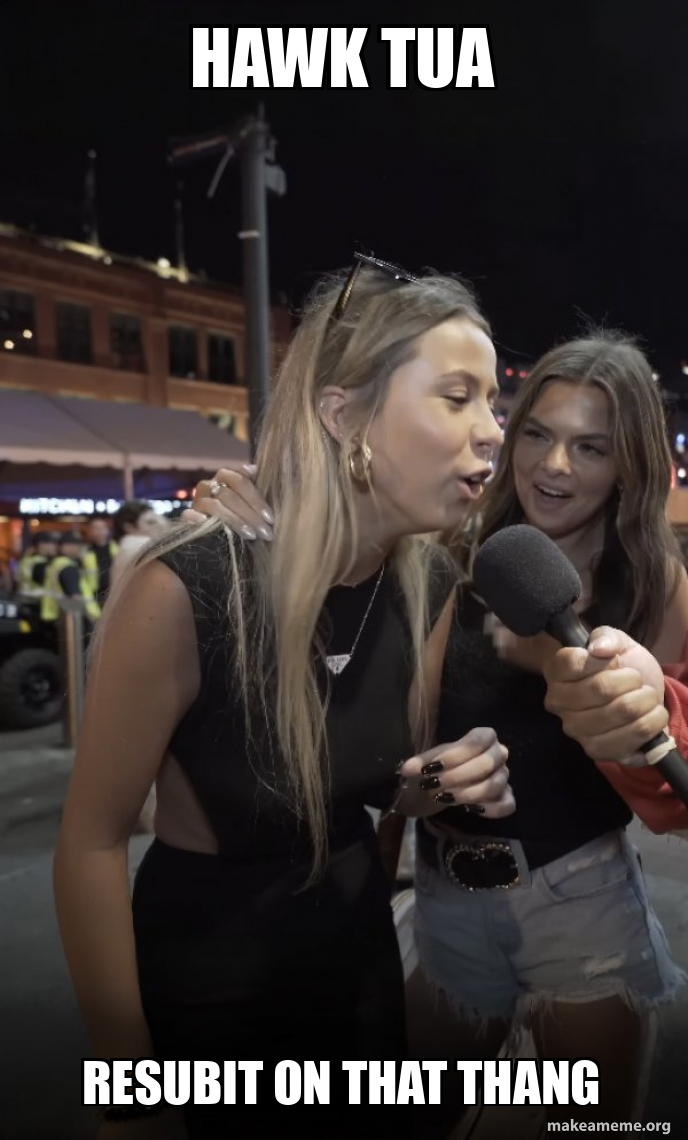 hawk tua resubit on that thang - Hawk Tuah Meme Generator