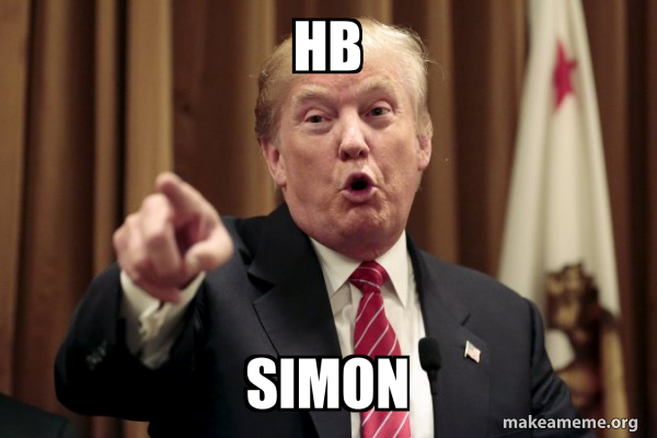 HB simon - Donald Trump Says Meme Generator