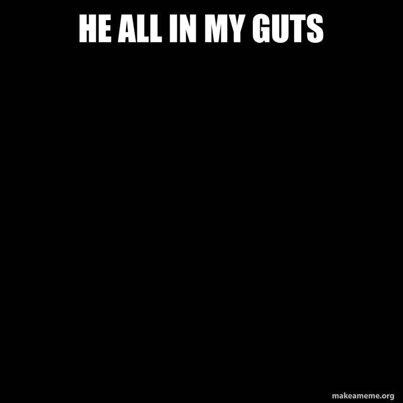 HE ALL IN MY GUTS Meme Generator