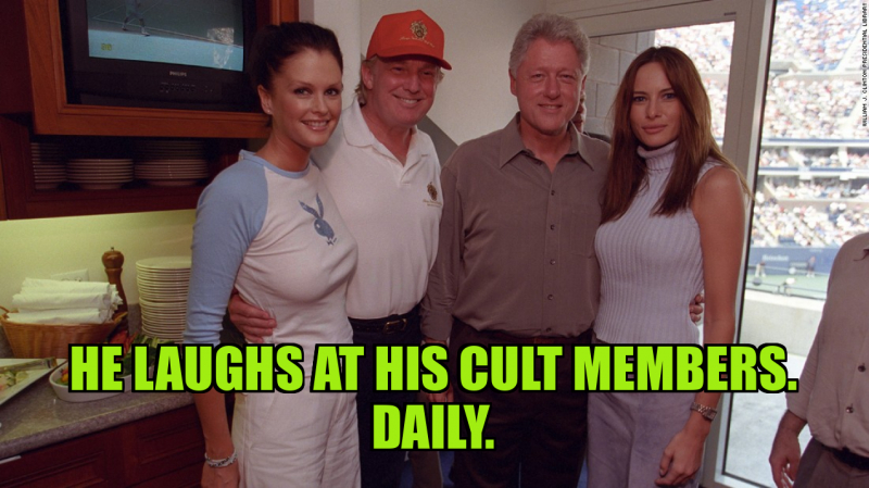 he laughs at his cult members. daily. Meme Generator