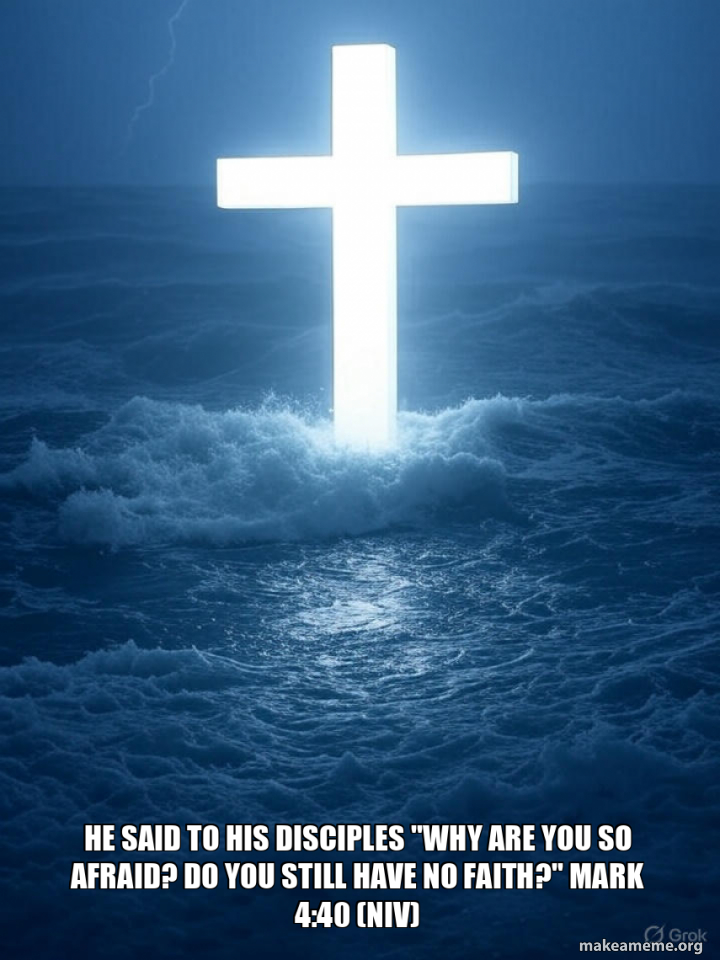 He said to his disciples "why are you so afraid? Do you still have no ...