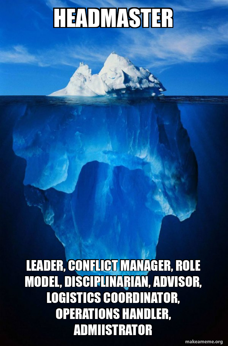 headmaster leader, conflict manager, role model, disciplinarian ...