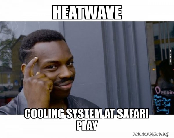 HEATWAVE COOLING SYSTEM AT SAFARI PLAY - Roll Safe Black Guy Pointing ...
