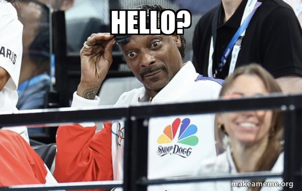 Hello? - Snoop Dogg Sunglasses at Olympics Meme Generator