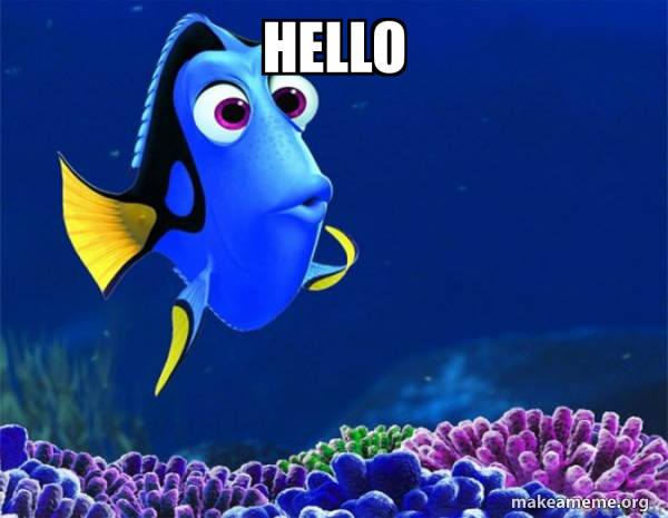 Hello - Dory from Nemo (5 second memory) Meme Generator