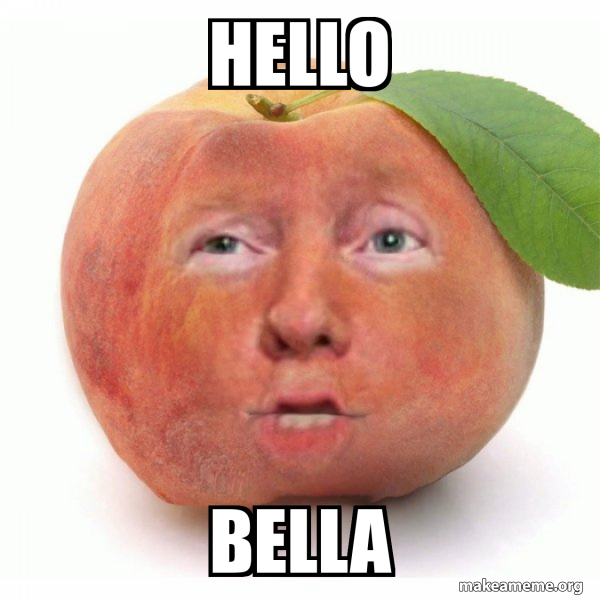 hello bella - Impeached Donald Trump Meme Generator