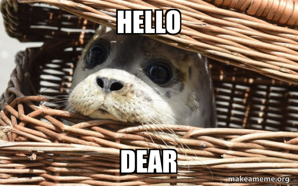 hello dear - Impending Doom Seal Meme Generator