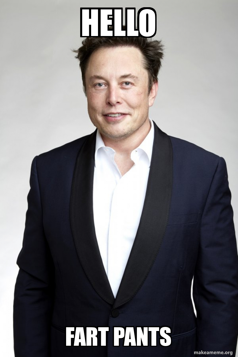 Hello FART PANTS - Elon Musk Meme Generator