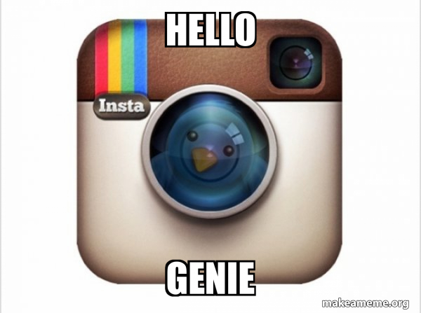 Hello Genie - Instagram twitter Meme Generator