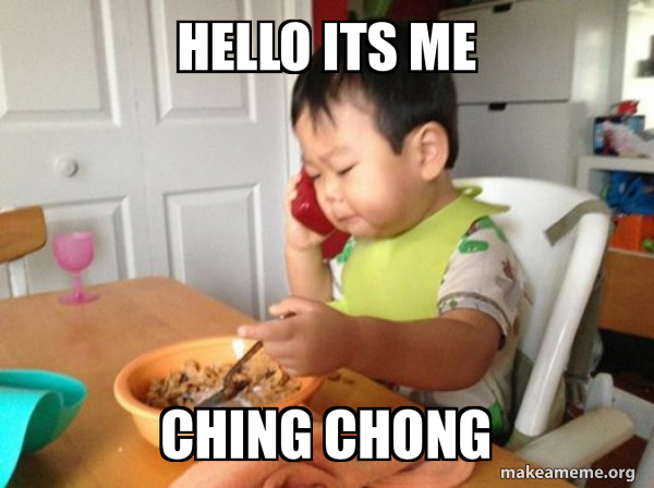 Hello its me ching chong - Businessman Baby Meme Generator
