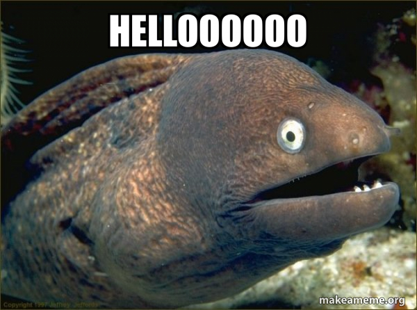 helloooooo - Bad Joke Eel Meme Generator