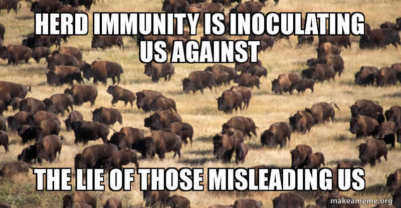 Herd immunity IS INOCULATING US AGAINST the lie of those misleading us ...