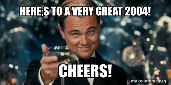 Here;s to a very great 2004! Cheers! - Great Gatsby Reaction - Leonardo ...