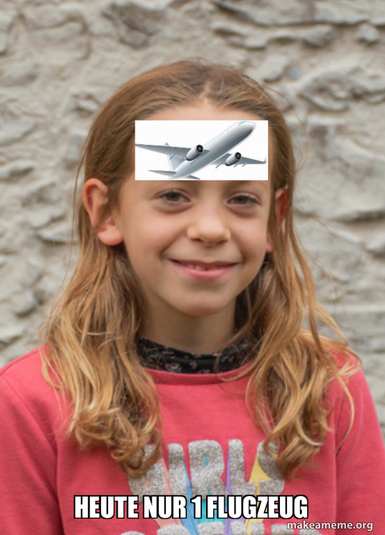 heute nur 1 flugzeug Meme Generator