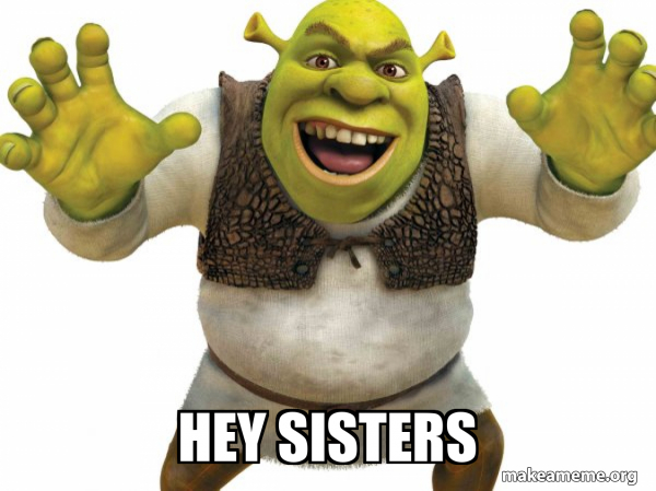 Hey Sisters - Shrek Meme Generator
