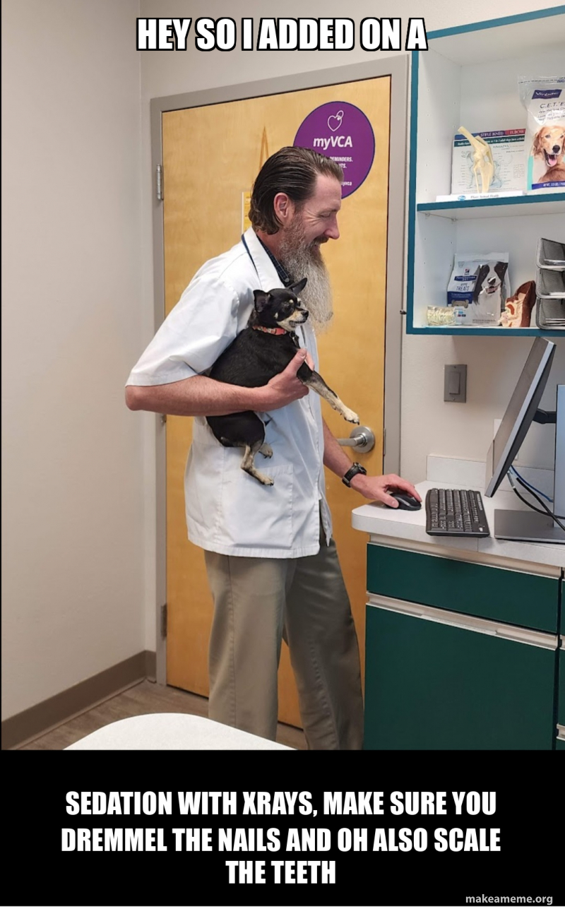 Hey so i added on a Sedation with xrays, make sure you dremmel the ...