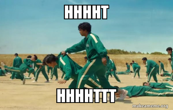 HHHHt HHHHttt - Squid Game Ali Holding Seong Meme Generator