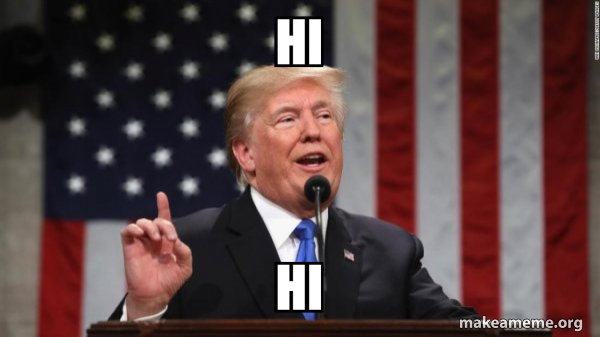 hi hi - Donald Trump Meme Generator