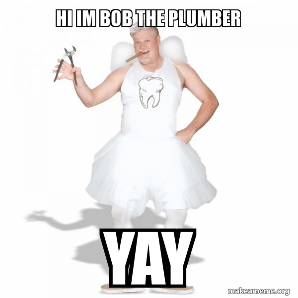 hi im bob the plumber yay - Tooth Fairy Meme Generator
