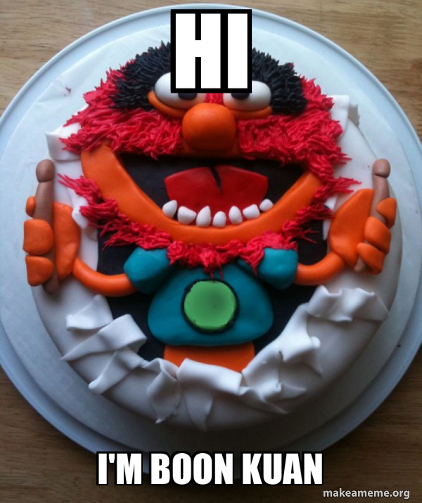 Hi I'm Boon Kuan - Cake Day Meme Generator