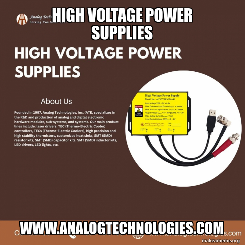 high voltage power supplies www.analogtechnologies.com - Experience ...