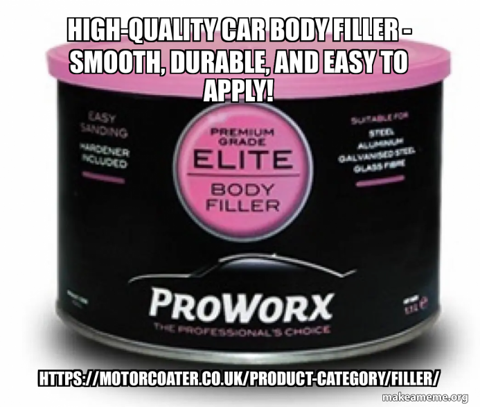 High-Quality Car Body Filler - Smooth, Durable, and Easy to Apply ...