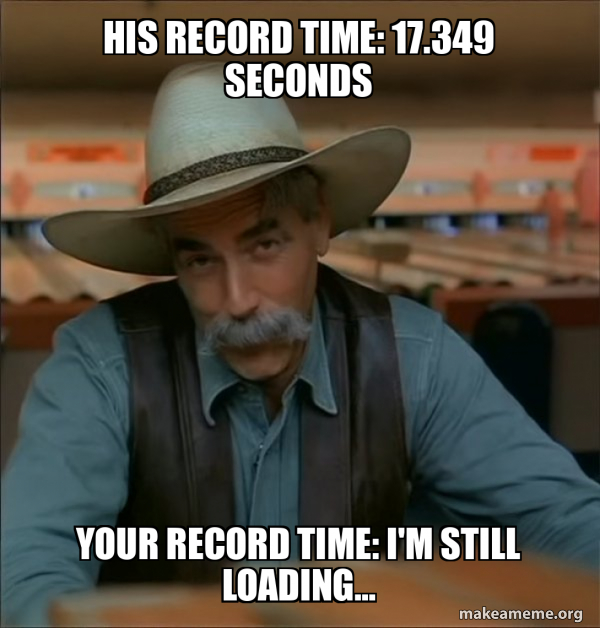 His record TIME: 17.349 seconds Your record TIME: I'm still loading ...